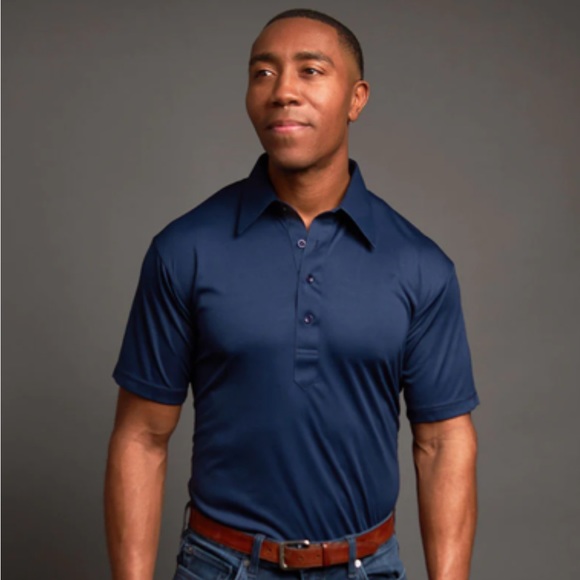 Collars & Co. | Shirts | Collars Co The Original Dress Collar Polo Navy ...